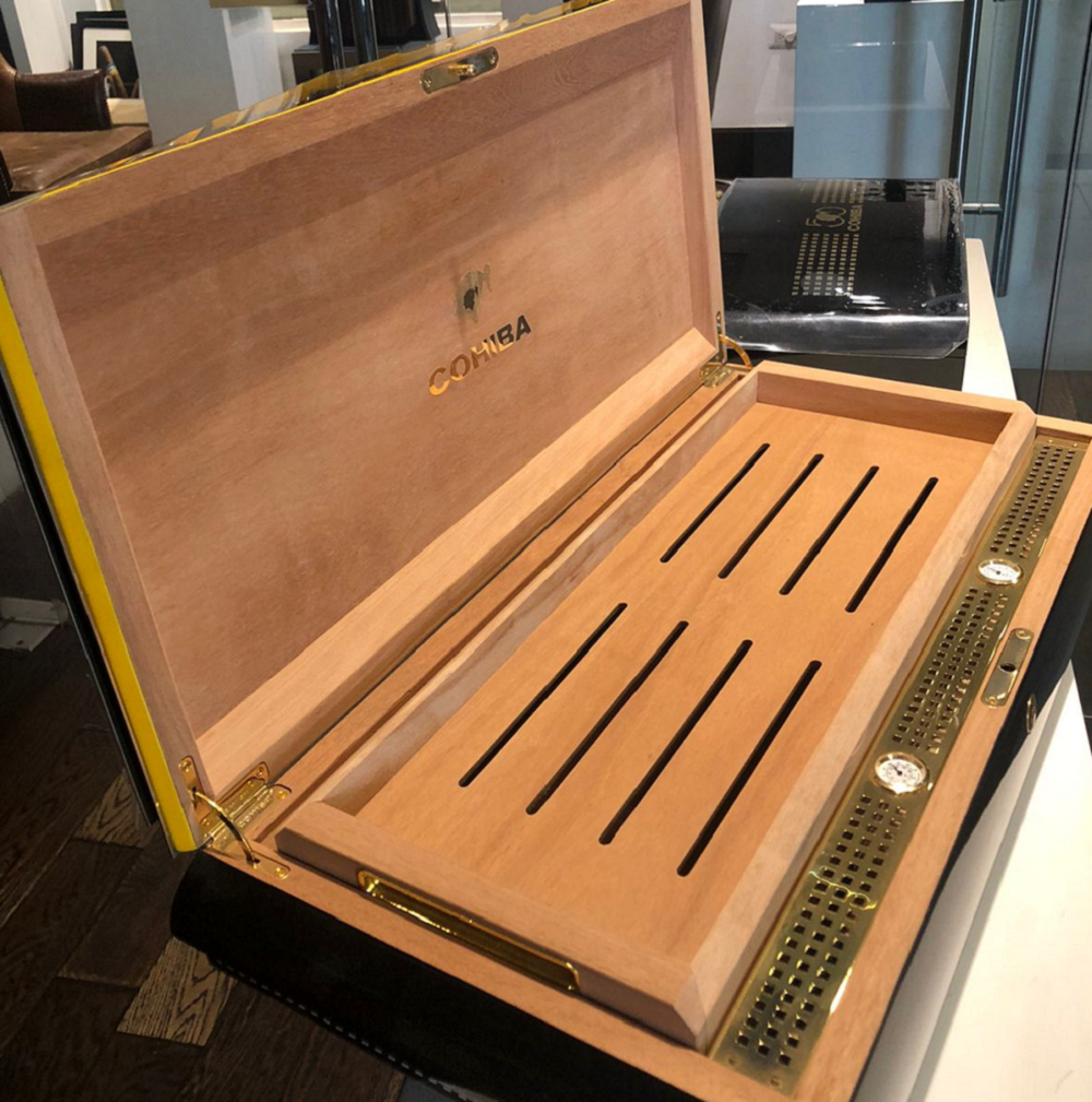 COHIBA - HUMIDOR NEGRO GRANDE DE LUJO – Cigar Group